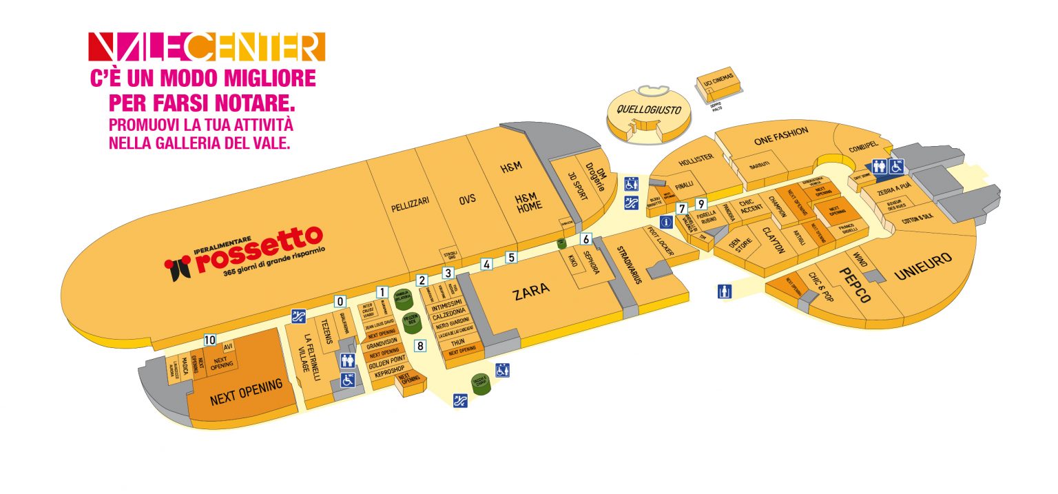 Valecenter - Centro Commerciale Aree espositive